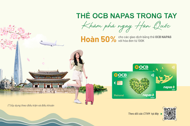 Thẻ OCB Napas trong tay, Khám phá ngay Hàn Quốc