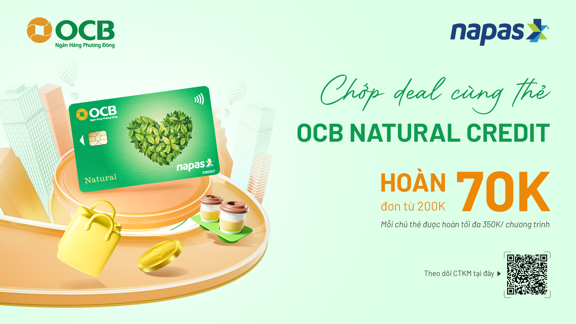 Chương trình ưu đãi thẻ tín dụng nội địa OCB Natural