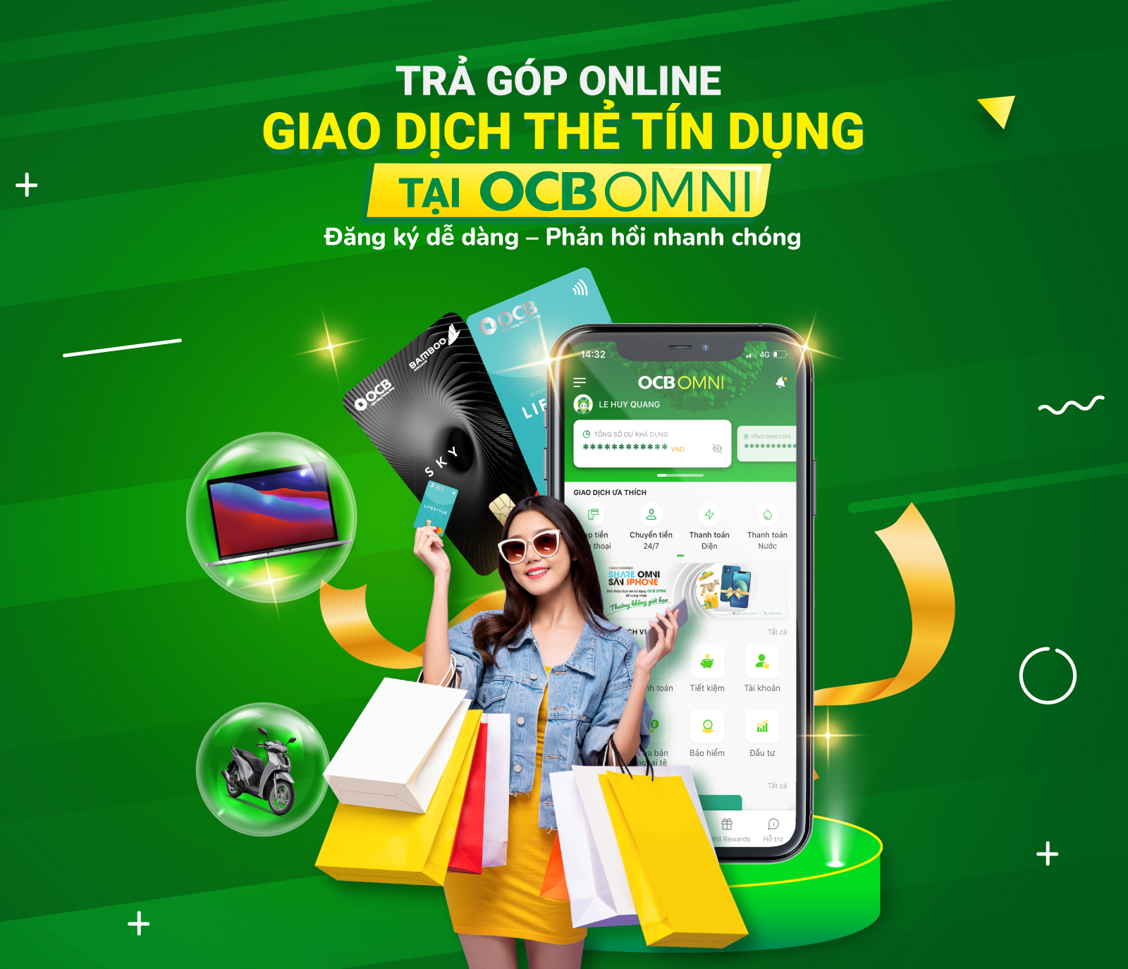 TÍNH NĂNG MỚI – ĐĂNG KÝ TRẢ GÓP GIAO DỊCH THẺ TÍN DỤNG DỄ DÀNG HƠN CÙNG OCB OMNI